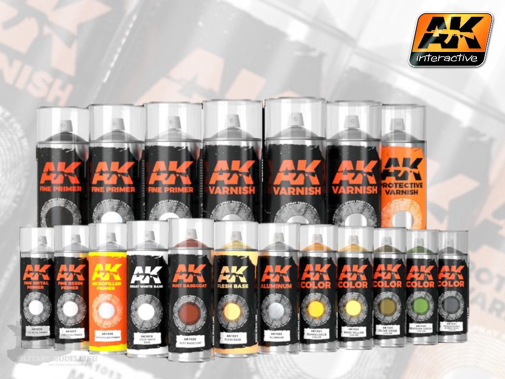 AK Interactive: Sprays - MilitaryModelling.info