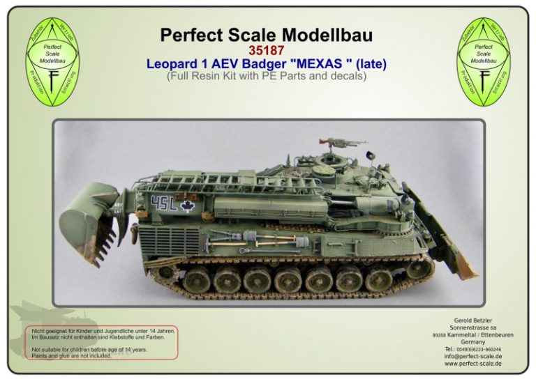 Perfect Scale Modellbau: Leopard 1 AEV Badger early & MEXAS (late ...