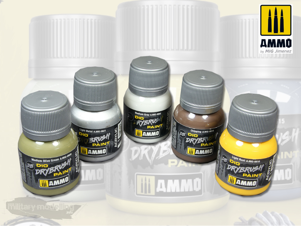 AMMO by Mig: DIO Drybrush Paint - MilitaryModelling.info